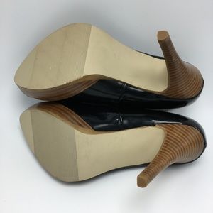 Mossimo Supply Co. | Shoes | Mossimo Black Patent Peep Toe Platform ...